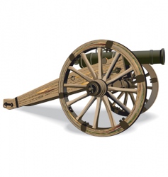 Cannon isolated on white Royalty Free Vector Image