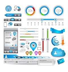 Mega collection of quality infographics objects Vector Image