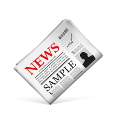Blank newspaper mockup Royalty Free Vector Image