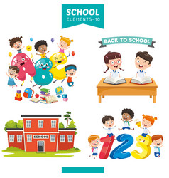 Education elements Royalty Free Vector Image - VectorStock