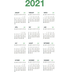 2021 french calendar template year planner Vector Image
