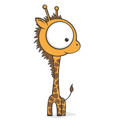 Cartoon one eyed monster Royalty Free Vector Image