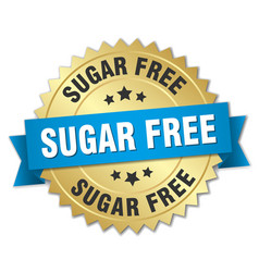 Free entry round isolated gold badge Royalty Free Vector