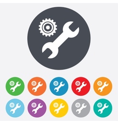 Repair tool sign icon Service symbol Royalty Free Vector