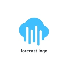 Rain cloud logo Royalty Free Vector Image - VectorStock