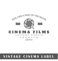 Cinema label Royalty Free Vector Image - VectorStock