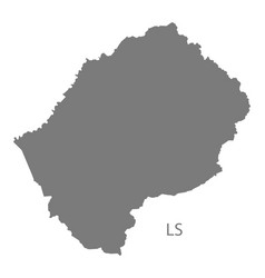 South africa map grey Royalty Free Vector Image