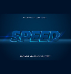 High speed universal font fast sport futuristic Vector Image
