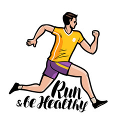 Man running cartoon Royalty Free Vector Image - VectorStock