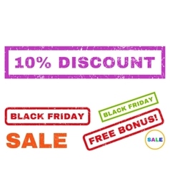 10 Percent Discount Rubber Stamp Royalty Free Vector Image