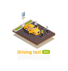 Driving course design concept Royalty Free Vector Image