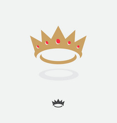 Letter t royal crown logo Royalty Free Vector Image