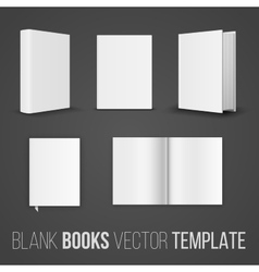 Book cover set perspective Books shelf icon Vector Image