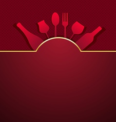 Red Restaurant Menu Royalty Free Vector Image - VectorStock