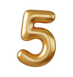 Number one cartoon yellow 1 baloon Royalty Free Vector Image