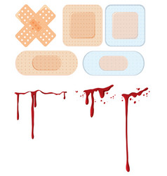 Set of open wound Royalty Free Vector Image - VectorStock