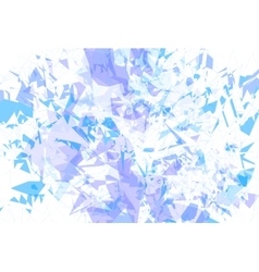 Triangular winter blue ice frost background Vector Image