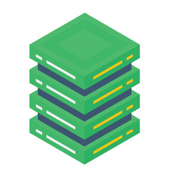 Data server rack Royalty Free Vector Image - VectorStock