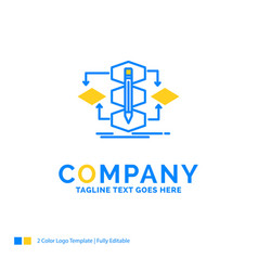 Algorithm design method model process flat icon Vector Image