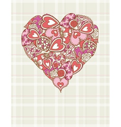 Hand drawing valentines heart Royalty Free Vector Image