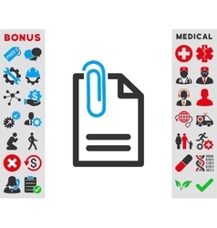 Attach Document Icon Royalty Free Vector Image