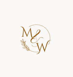 Mj initial wedding monogram logo Royalty Free Vector Image
