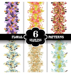 Seamless patterns set Royalty Free Vector Image