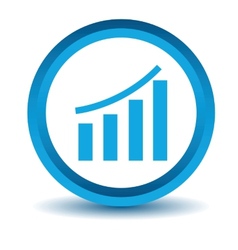 Blue chart icon Royalty Free Vector Image - VectorStock