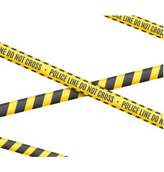 Realistic 3d detailed black and yellow line Vector Image