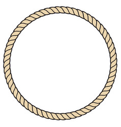 Round rope frames cable circle shapes strength Vector Image