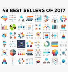Best infographics set business diagrams Royalty Free Vector