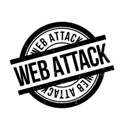 Web attack rubber stamp Royalty Free Vector Image