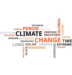 Climate change brochure template layout Royalty Free Vector