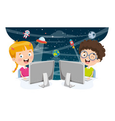 Kids technology Royalty Free Vector Image - VectorStock