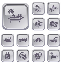Vacation buttons Royalty Free Vector Image - VectorStock