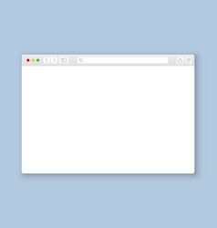 Browser window web interface mock screen internet Vector Image