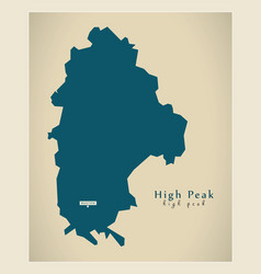 Modern map - amber valley district uk Royalty Free Vector