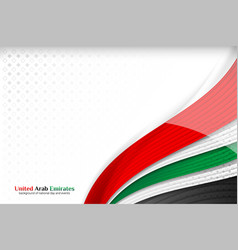 Uae flag background Royalty Free Vector Image - VectorStock