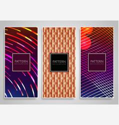 Abstract various colorful header set collection Vector Image