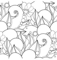 Colored seamless pattern with floral motifs Vector Image