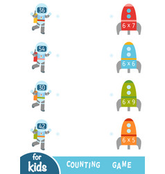 Counting game for preschool children educational Vector Image