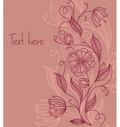 Floral back Royalty Free Vector Image - VectorStock