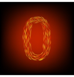 Fire letter l Royalty Free Vector Image - VectorStock