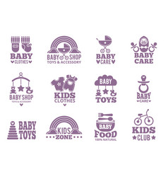 Logo diapers Royalty Free Vector Image - VectorStock