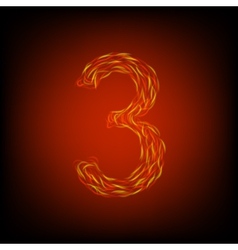 Fire letter l Royalty Free Vector Image - VectorStock