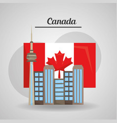 Canada country american Royalty Free Vector Image