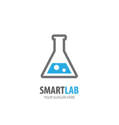 Smart lab logo for business company simple smart Vector Image