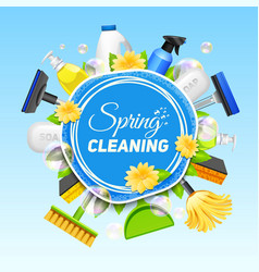 Sanitary drain cleaner poster Royalty Free Vector Image