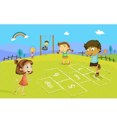 Hopscotch Royalty Free Vector Image - VectorStock