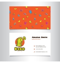 Creative business card design print template Vector Image